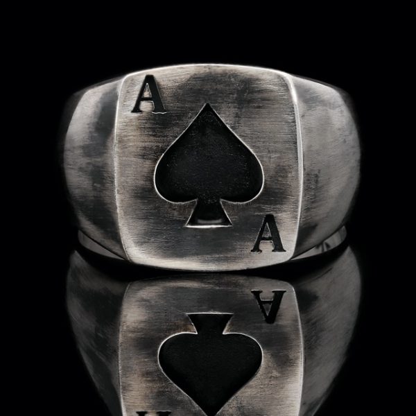 Ace of Spades Men’s Ring – Stonz Diamonds